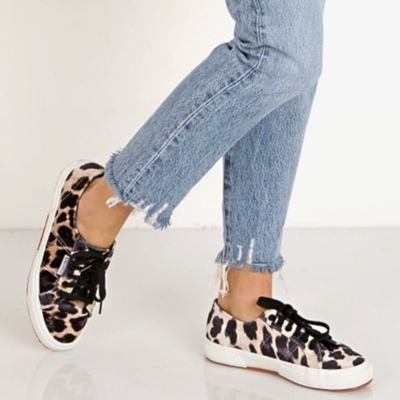 Superga | Shoes | Superga 275 Velvet Leopard Print Sneakers 85 | Poshmark